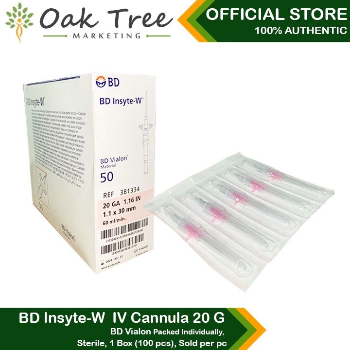 Bd Insyte-W Iv Cannula 20G | Lazada PH