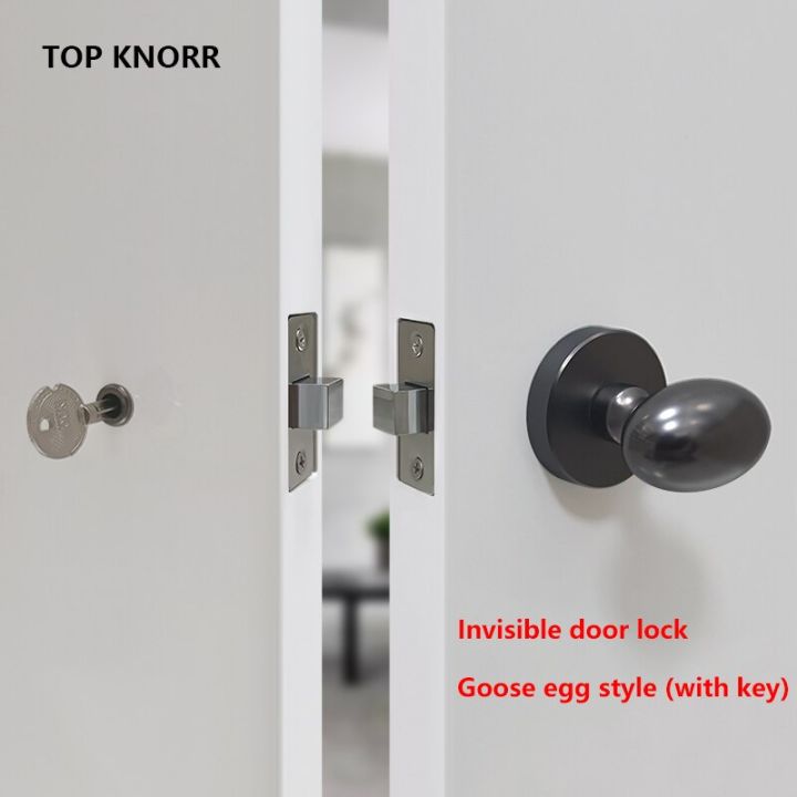Door Lock Hidden Form Secret Lock Anti-Theft Door Lock Zinc Alloy N ...