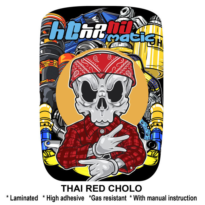 SUZUKI SMASH GAS TANK STICKER (THAI RED CHOLO) ej cycle | Lazada PH