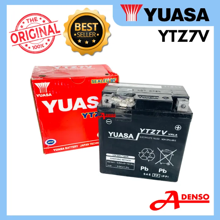 YUASA BATTERY NMAX PCX BATERI NVX AEROX BATTERY NVX YUASA YTZ7V ...