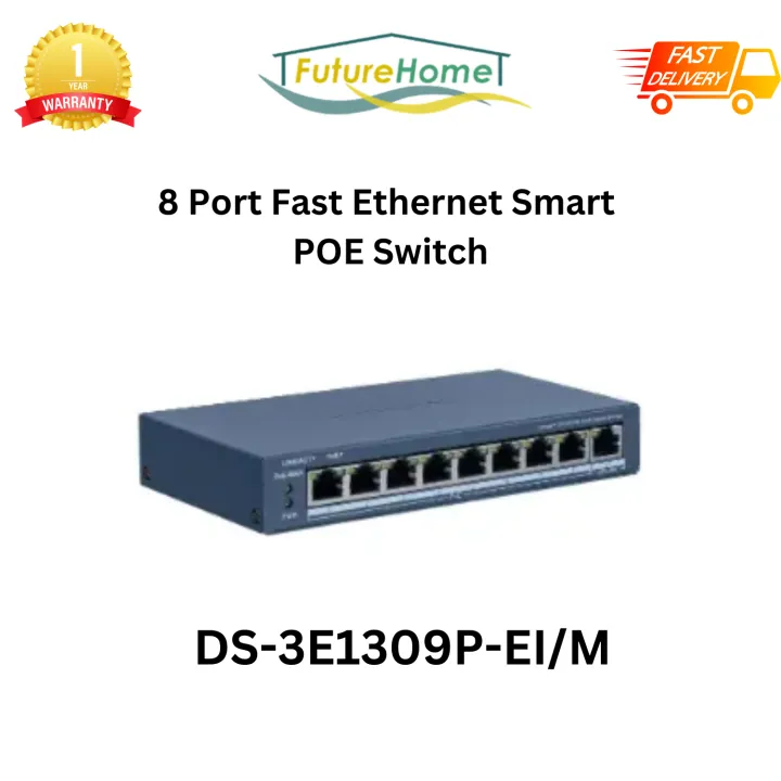 [SG LOCAL] 8 Port Fast Ethernet Smart POE Switch DS-3E1309P-EI/M ...