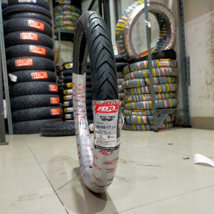 Ban cacing ring 17 Fdr Genzi 60/80-17 tube type/bukan tubeles cocok ...