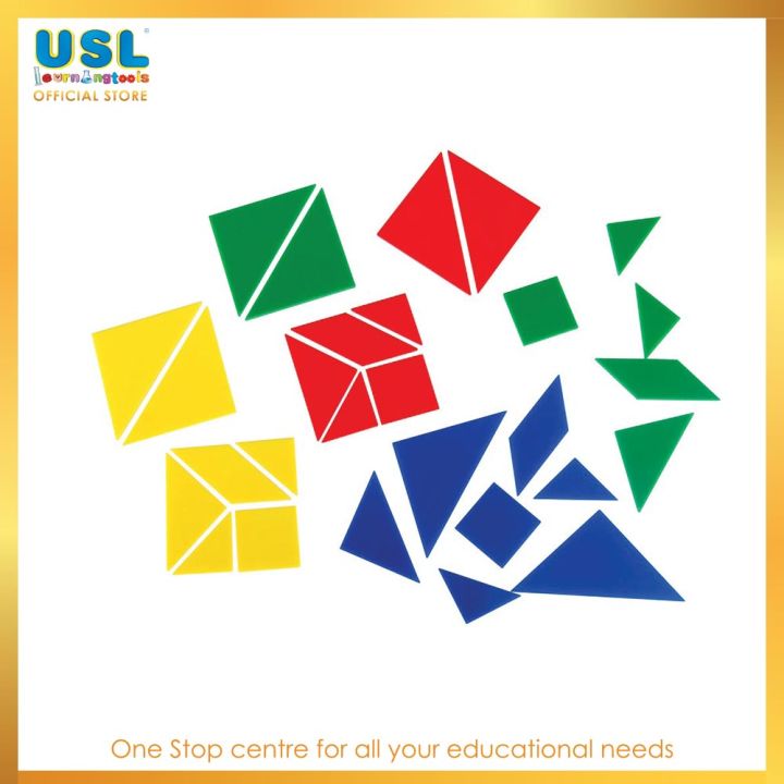 Coloured Tangram Set | Mathematic Learning Tools / STEM Toys / Early ...