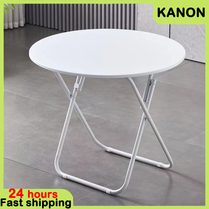 Foldable round table Coffee table Bedside table Coffee table Solid wood ...