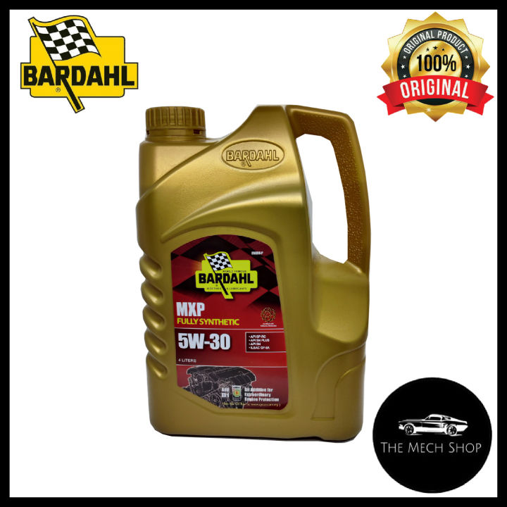 Bardahl MXP Fully Synthetic 5w30 Engine Oil SAE 5W-30 API SP/CF SN (4 ...