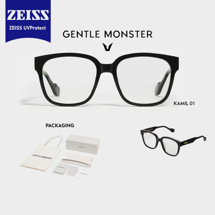 GENTLE MONSTER ZEISS LENS KAMIL 01 KOREAN EYEGLASSES UNISEX COMPLETE ...