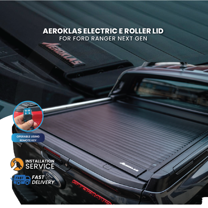 Aeroklas Electric E Roller Lid For Ford Ranger Next Gen 2023 T9 XL XLT ...