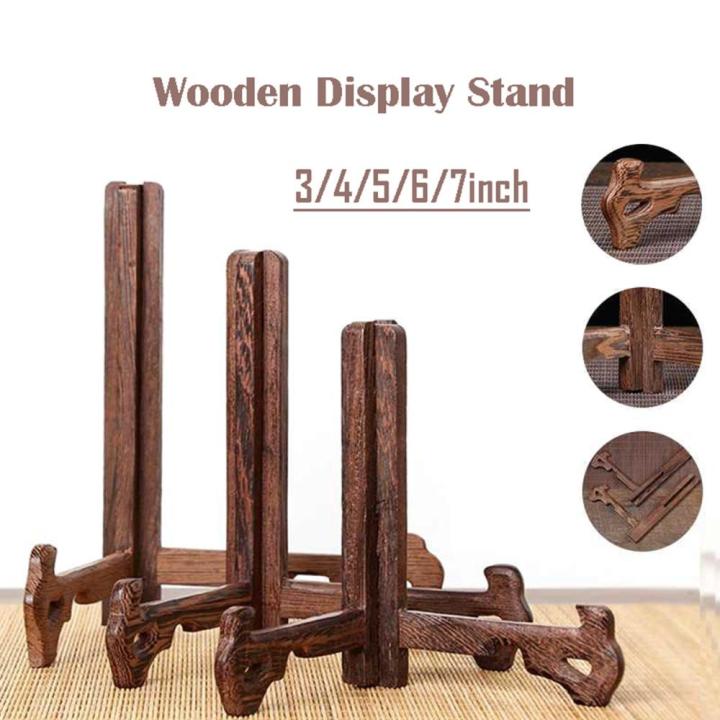 UYDG Kitchen Picture Bracket Decoration Wooden Display Stand Plate ...