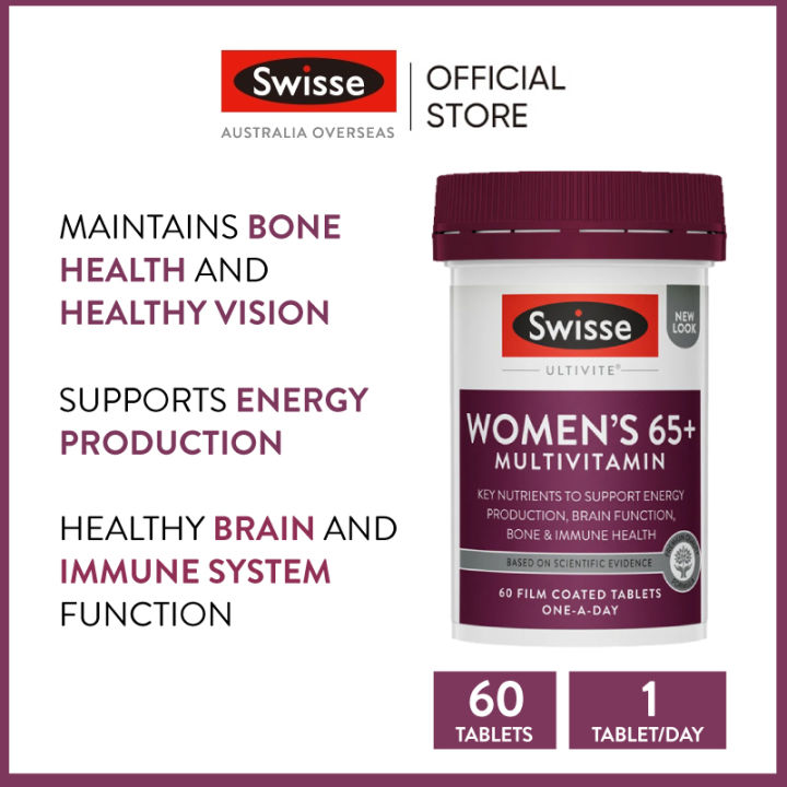 Swisse Ultivite Women’s 65+ Multivitamin 60 Tablets (EXP:11 2025) | Lazada PH