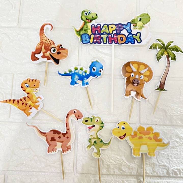 Topper Ulang Tahun Dinosaurus / Topper Cake Dino | Lazada Indonesia