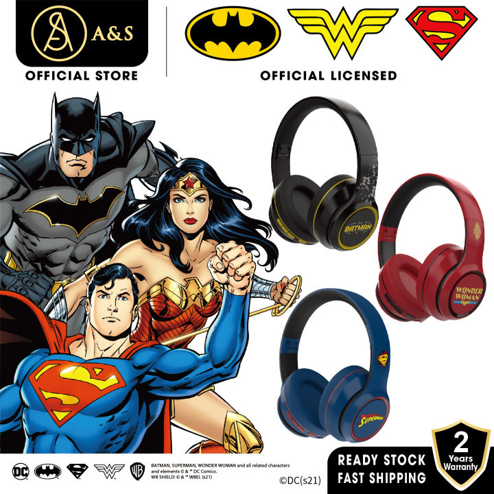 A&S Over-Ear Headphones Special Edition (Batman / Superman / Wonder ...
