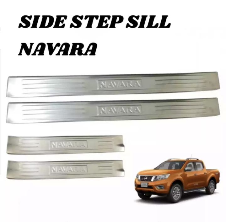 CPO.PH NISSAN NAVARA CAR DOOR ENTRY GUARD PROTECTOR SIDE STEP SILL ...