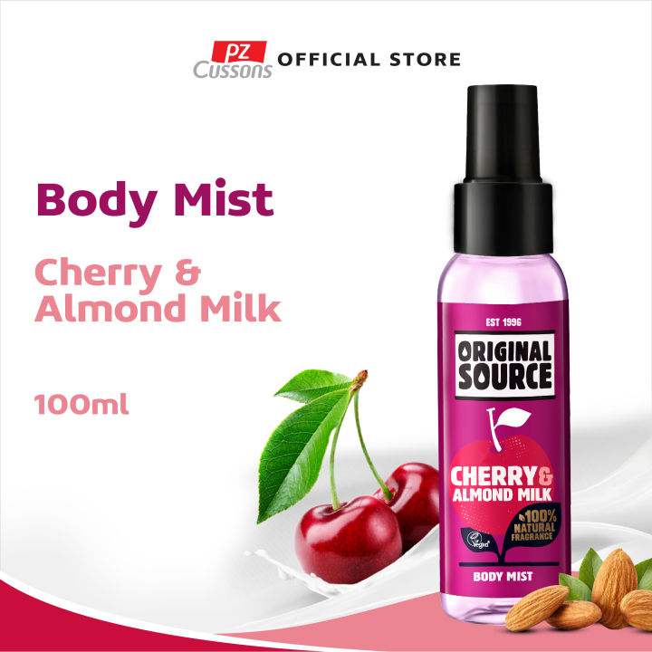 Original Source Body Mist Cherry & Almond Milk - Parfum Vegan 100ml ...