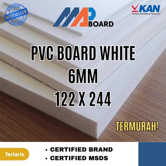 PVC BOARD / PVC FOAM BOARD / MAP BOARD 6MM UKURAN 122X244 CM ...