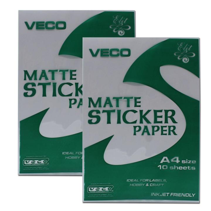 Elit Matte Sticker Paper A4 - 3 Packs | Lazada PH