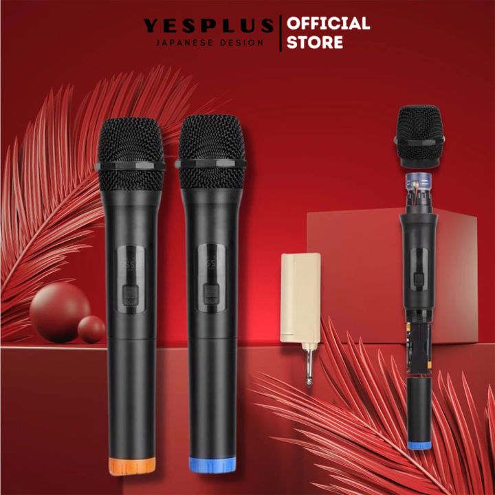 Mic Wireless Double Microphone / Mic Tanpa Kabel / Microphone Wreless ...