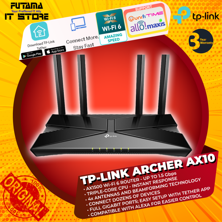 TP-LINK Archer AX10 - AX1500 Wi-Fi 6 Router | Lazada