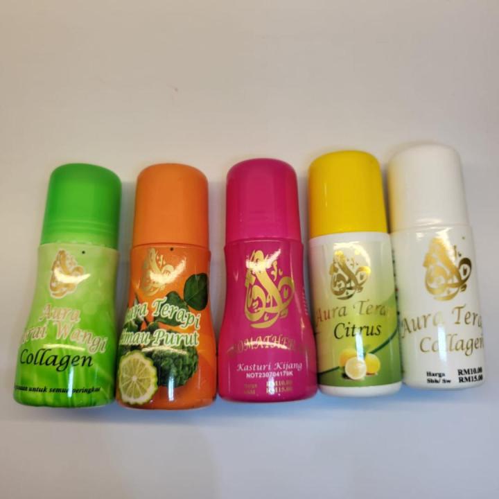 AURA TERAPI GOLD/BLUE Roll On Aromatherapy 100% ORI | Lazada