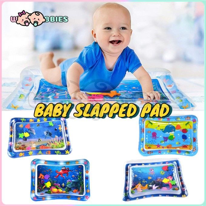 👶🏻Woobbies Baby Slapped Pad Water Cushion Prone Pat Playmat Baby Water ...