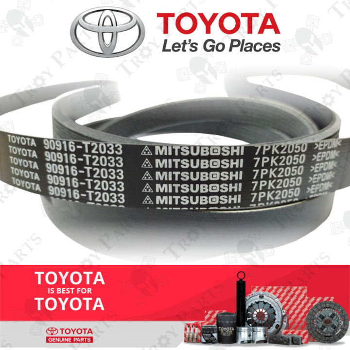 Original Toyota Fan Belt 90916-T2033 for Toyota Hilux GUN125 GUN126 ...