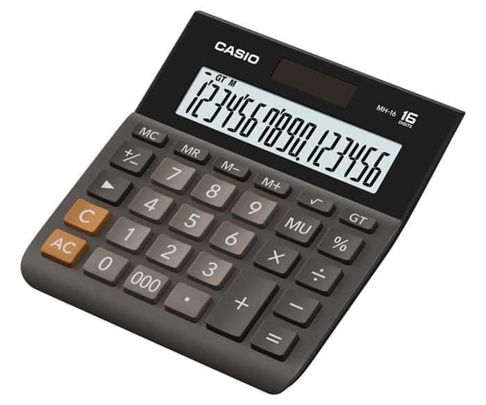 KALKULATOR CALCULATOR CALKULATOR KALCULATOR PRINT CASIO 16 DIGIT MH-16 ...