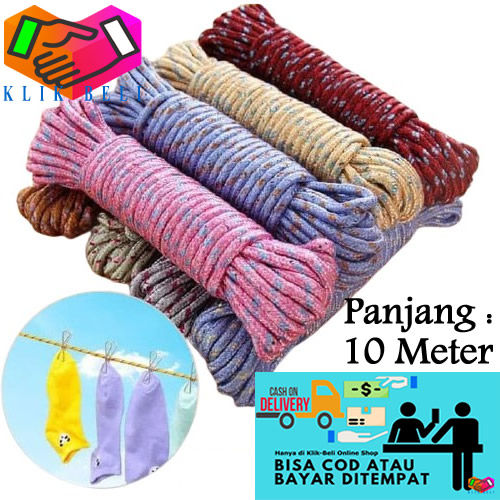 Klik-Beli Tali Jemuran Nylon 10 Meter Tali Nilon Jemur Baju Bahan ...