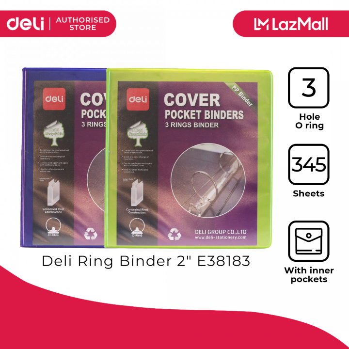 Deli File Organizer- Ring Binder 2" E38183 [751938183] | Lazada PH