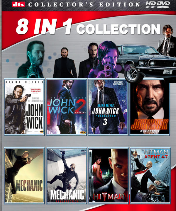 DVD John Wick Movie 8 In 1 Collection -v6206 | Lazada