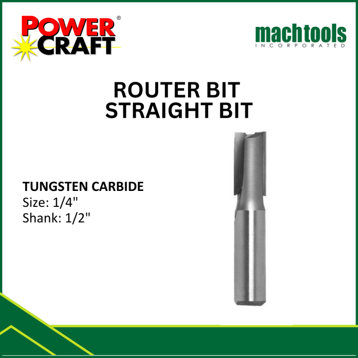 POWERCRAFT 1/2 SHANK ROUTER BIT STRAIGHT BIT | Lazada PH
