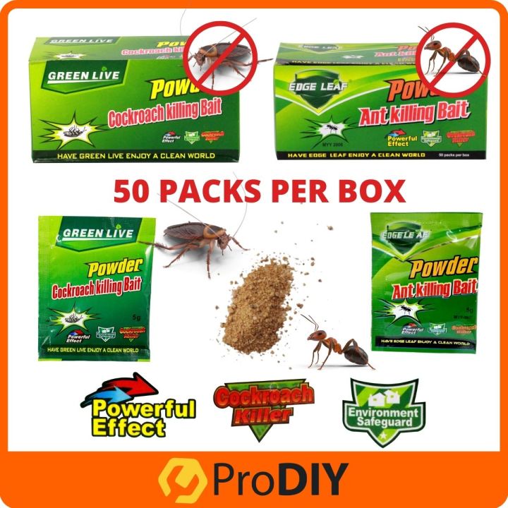 50 PACK / BOX Powder Cockroach / Ant Bait Hot Selling High Quality ...