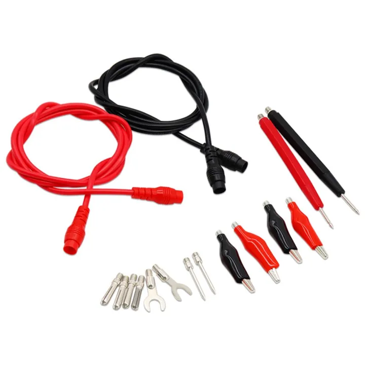 HOMETOOL 10A Rated Probes Multimeter Test Wires 3.3 Feet Long Wires ...
