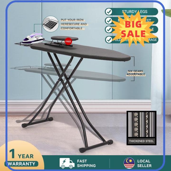 ⭐ [100% ORIGINAL] ⭐ Ironing board upgrade foldable Adjustable height ...