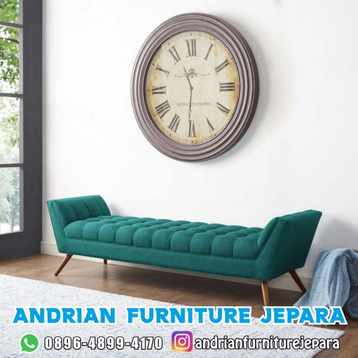 BANCH MODERN KAYU JATI - BANGKU MINIMALIS FULL BUSA - KURSI BENCH ...