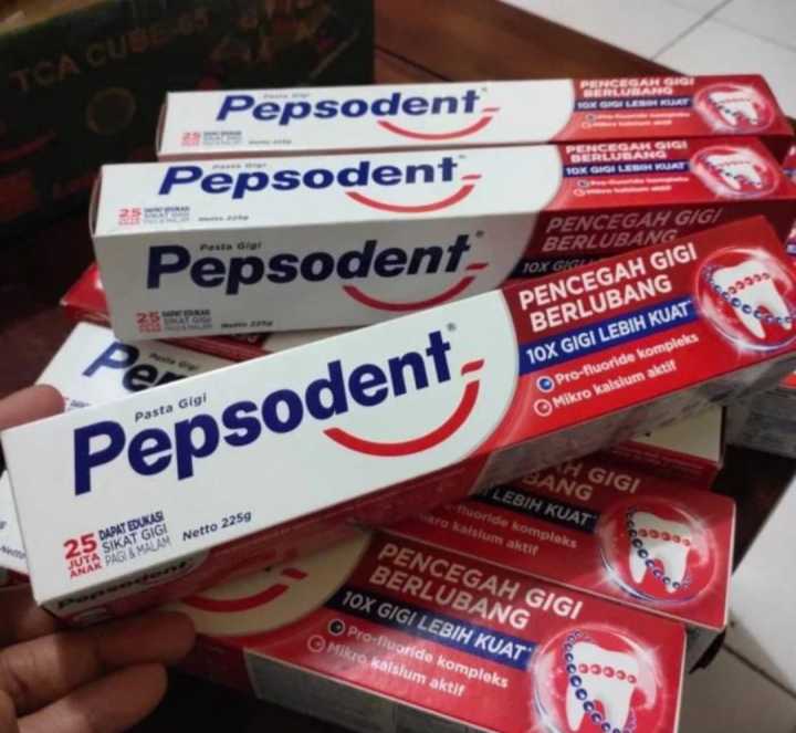 Pepsodent Pasta Gigi Odol Besar 10x Protect 225gr isi 1 dan 2 | Lazada ...