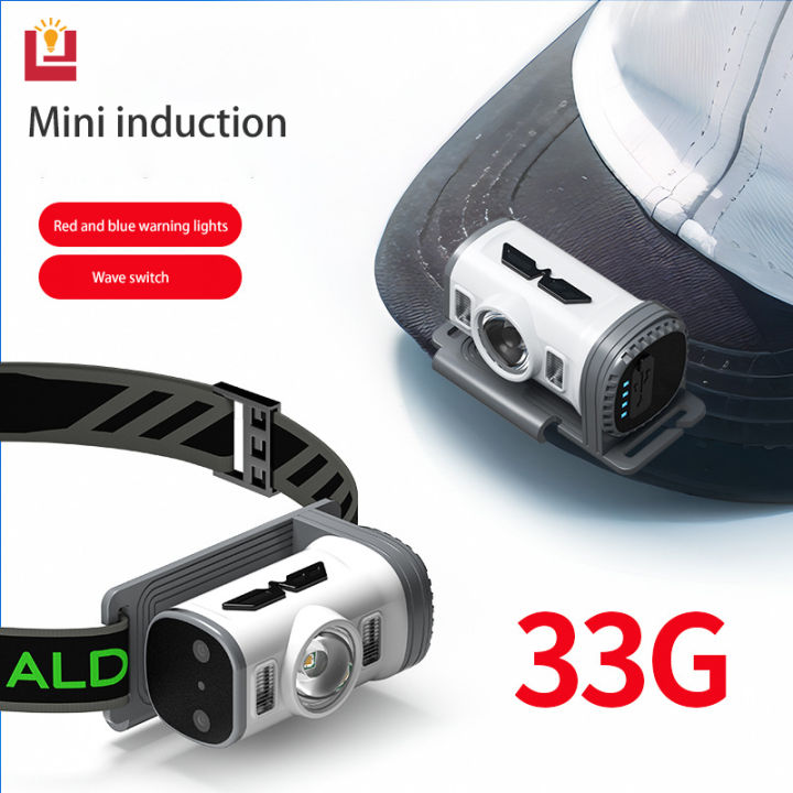 YONUO ไฟฉายคาดศีรษะ LED กันน้ํา แบบชาร์จไฟได้ แบบพกพา ความสว่างสูง มีคลิปหนีบหมวก สําหรับตั้ง ...