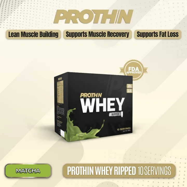 Prothin Whey Ripped 10 Servings Matcha Flavor | Lazada PH