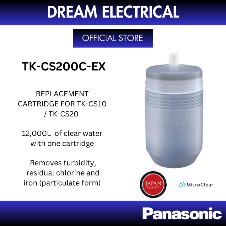 Panasonic Water Filter Catridge TK-CS200C-EX / Panasonic Kartrij Penapis Air TK-CS200C-EX | Lazada