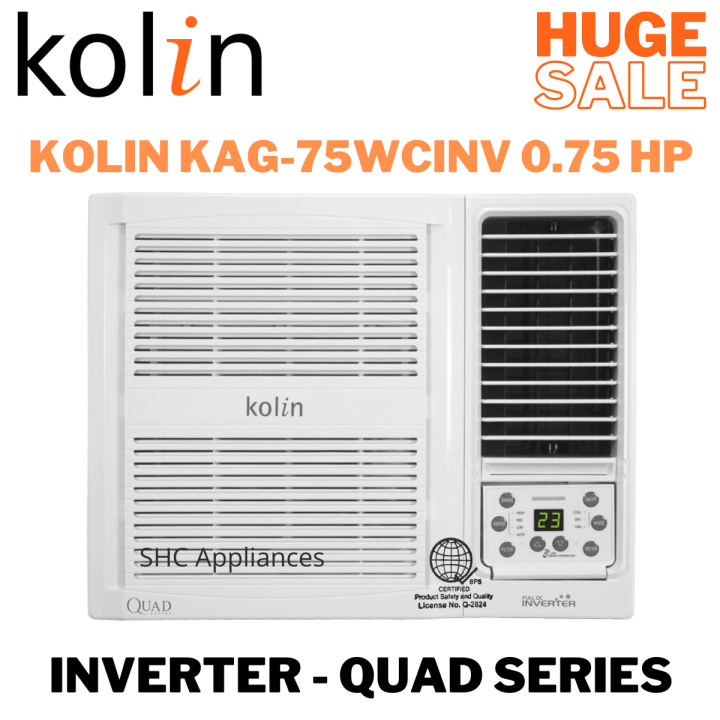 Kolin FULL DC INVERTER KAG75WCINV 0.75 HP Window Type Airconditioner ...