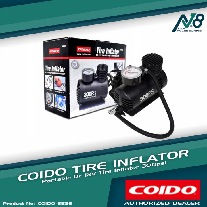 COIDO Tire Inflator Air Compressor Powerful PN#COIDO 6526 Genuine ...