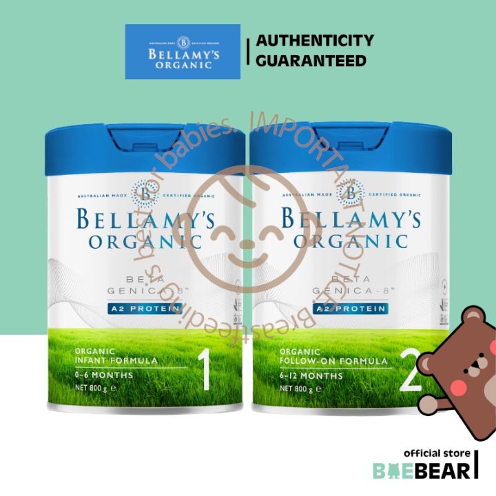 Bellamy’s Organic Beta Genica-8™ A2 Protein Step 1 / Step 2 Infant ...