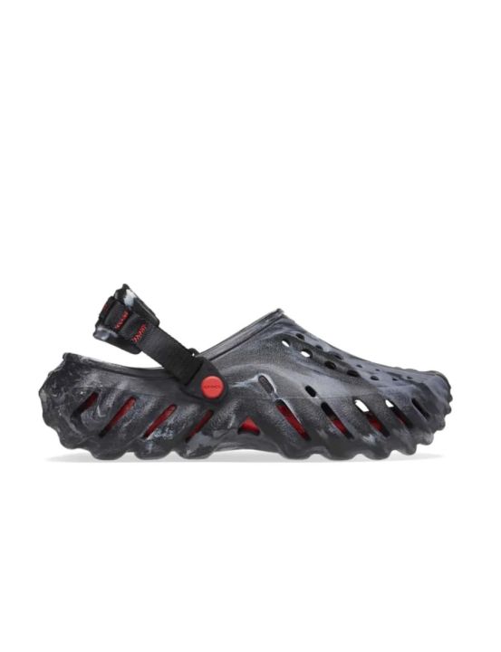 CROCS 208454-0X9 CRO U ECHO MARBLED CLOG BK/FLM | Lazada.co.th