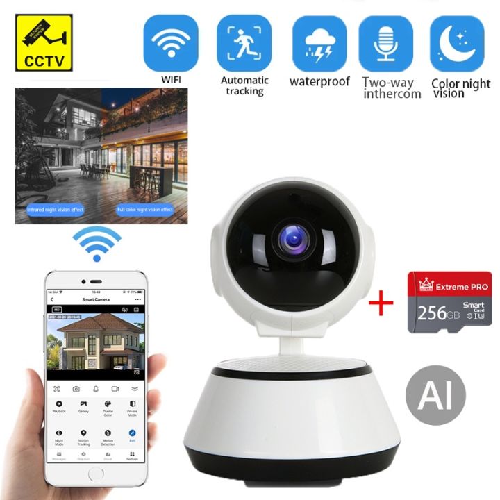 🇹🇭Full HDกล้อง ip camera wifi indoor กล้องวงจรปิด cctv Night Vision ...
