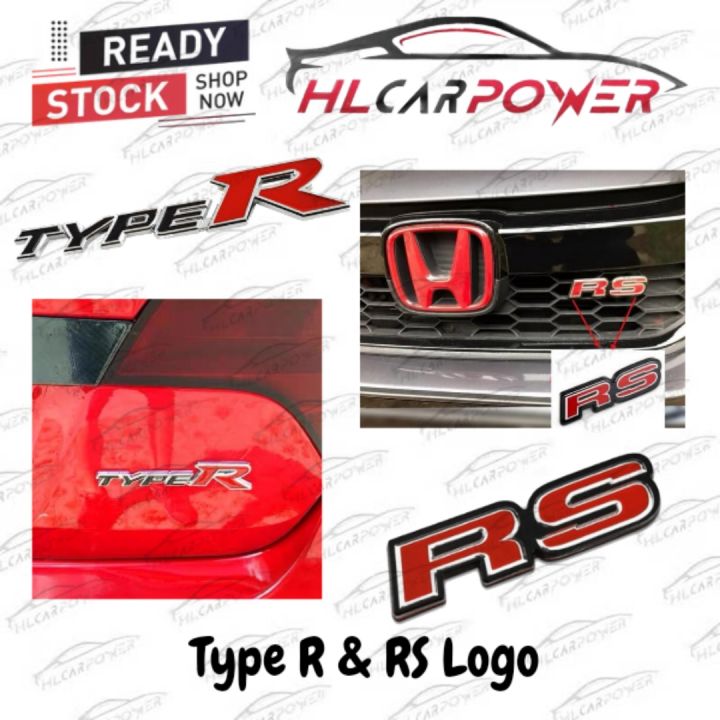 HONDA TYPE R & RS EMBLEM LOGO | Lazada