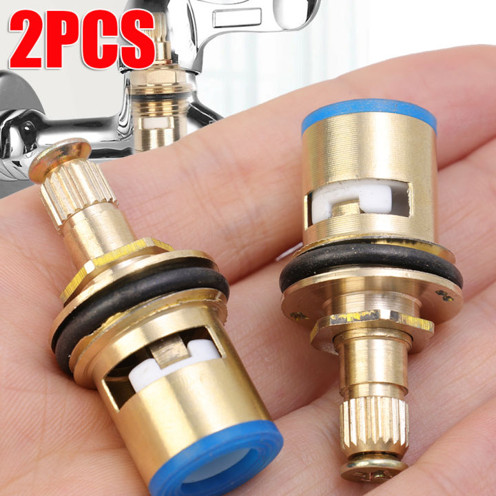 2pcs Universal Replacement Tap Valves Brass Ceramic Disc Cartridge ...