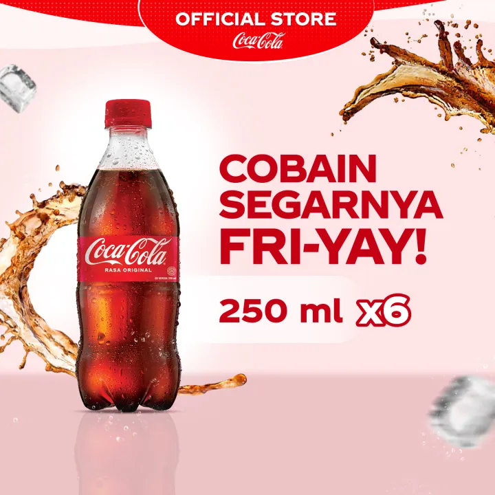 Coca-Cola Original - Minuman Soda Rasa Kola - Botol 250ml - x6 Pcs ...