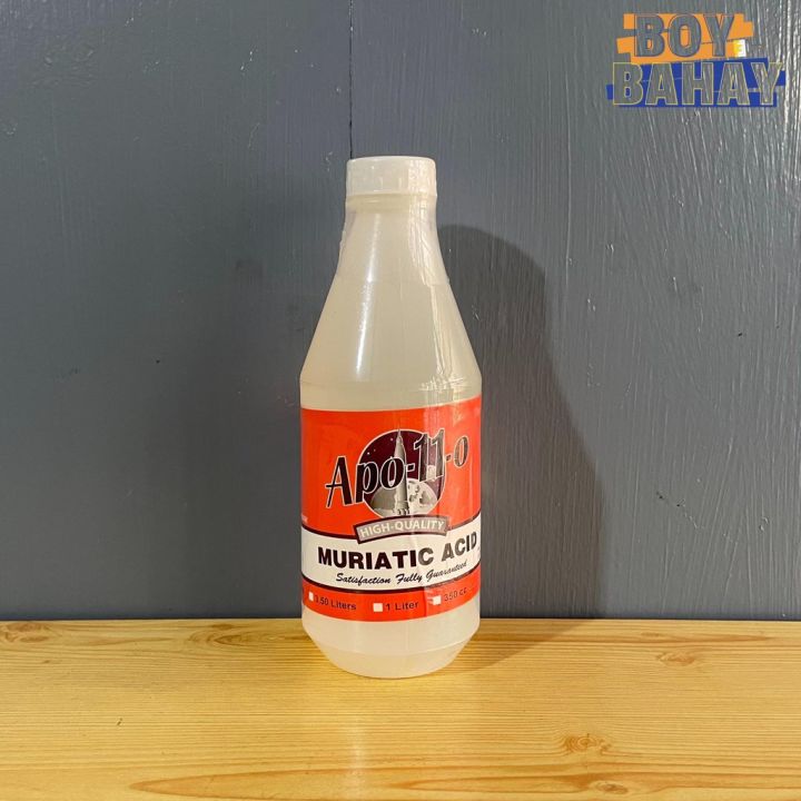 Apollo Muriatic Acid 350ML High Quality ToiletBathroom Cleaner | Lazada PH