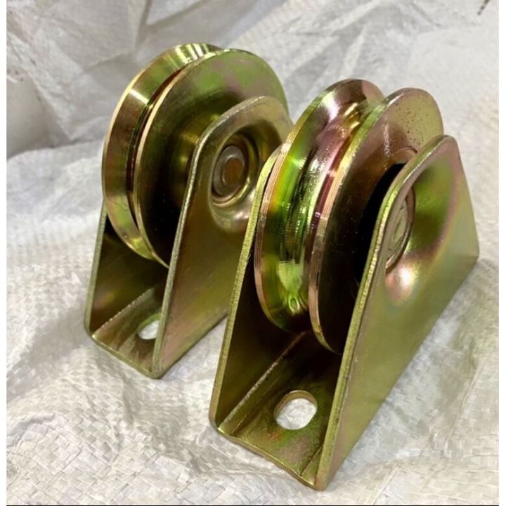 Roda Gerbang Pagar 50mm Roda Pagar Model U & V Roda Pintu Pagar Besi ...