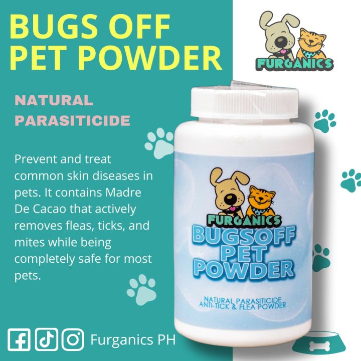 BUGS OFF PET POWDER with Madre de Cacao by Furganics | Lazada PH
