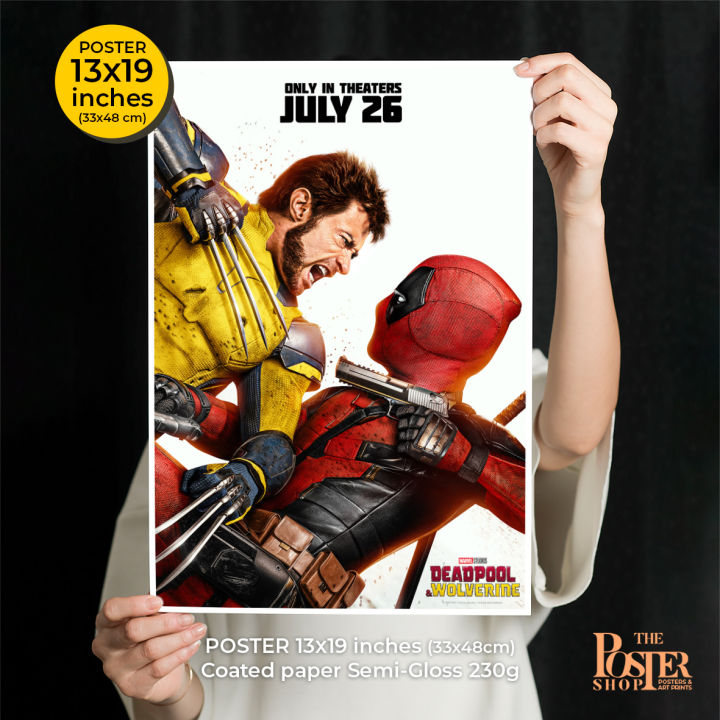 Deadpool & Wolverine Poster โปสเตอร์ เดดพูล & วูล์ฟเวอรีน ภาพขนาด 13x19 ...