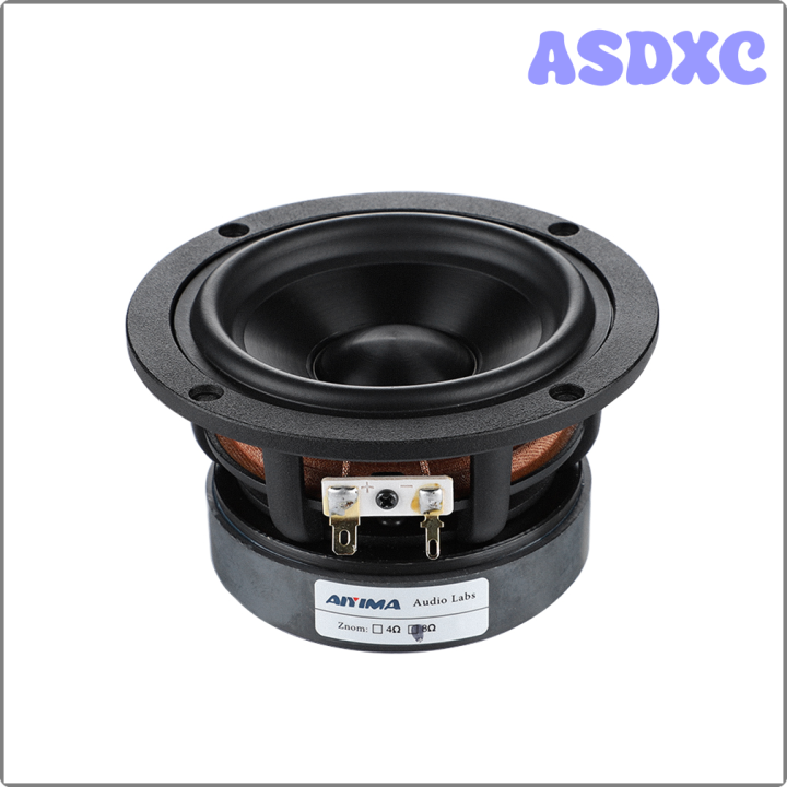 ASDXC AIYIMA ลำโพงลำโพงเบสระดับกลาง4นิ้ว,ลำโพงลำโพงเสียงวูฟเฟอร์8โอห์ม ...